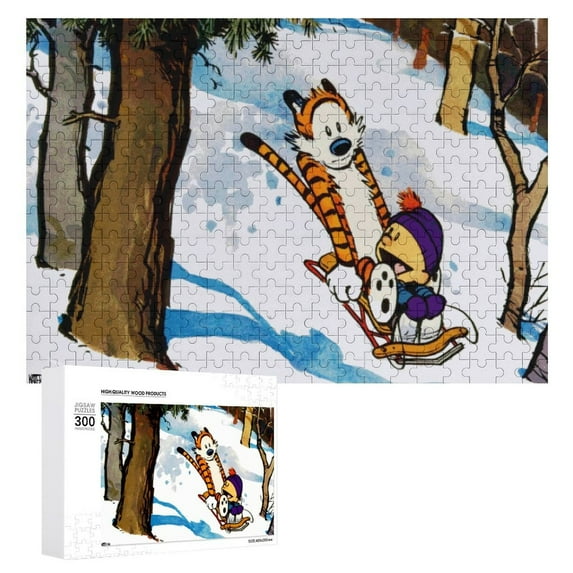 300 PCS Jigsaw Puzzle - Calvin And Hobbes Puzzle Enthusiasts - Walmart.com