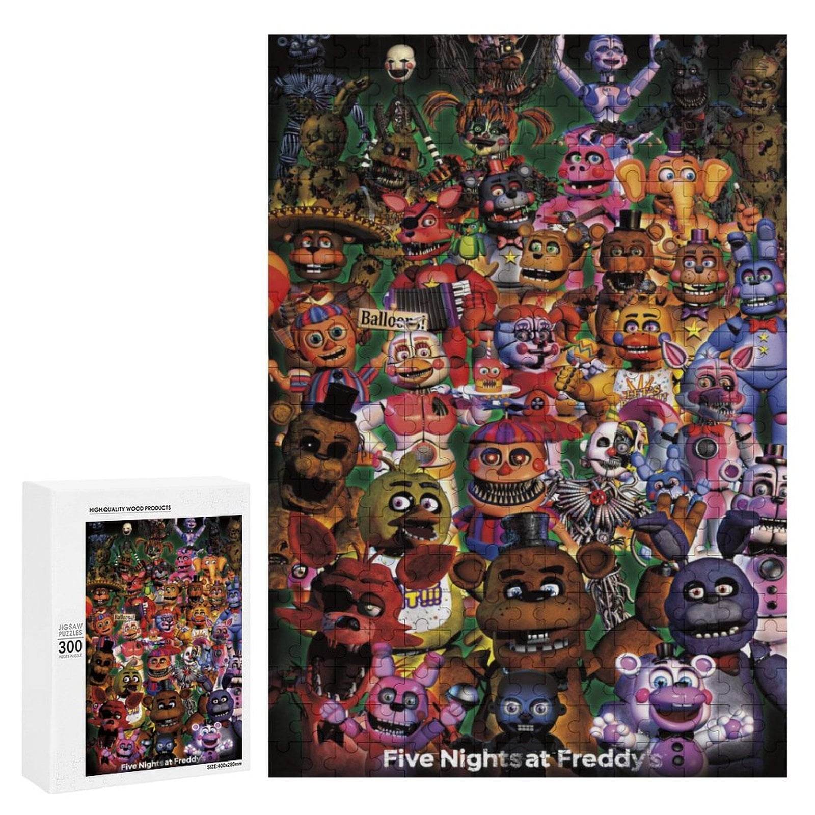300 PCS Jigsaw Puzzle Five Nights At Freddy's FNAF Wooden Puzzle ...