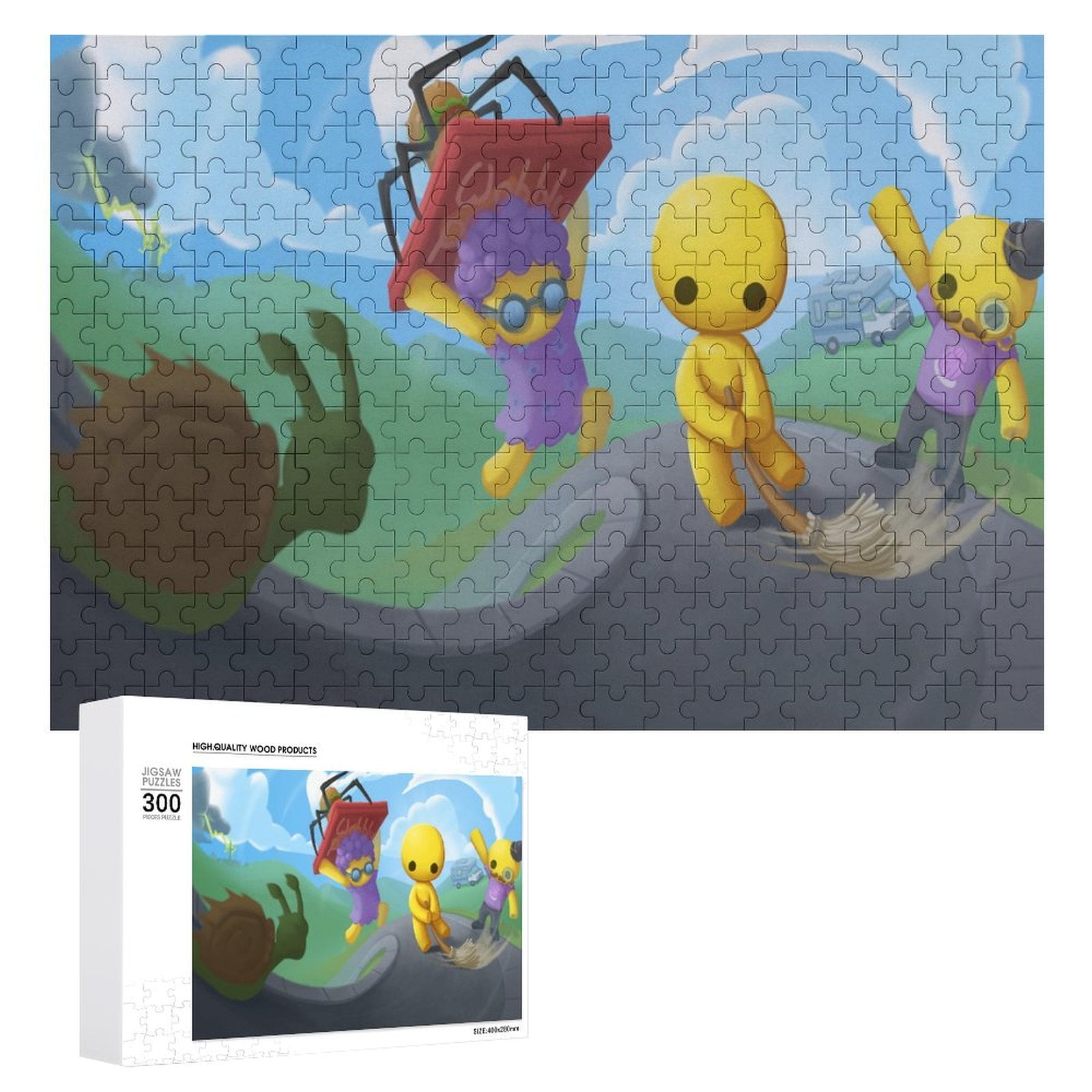 300 PCS Jigsaw Puzzle For Adults & Kids - Wobbly Life Puzzle For Boys ...