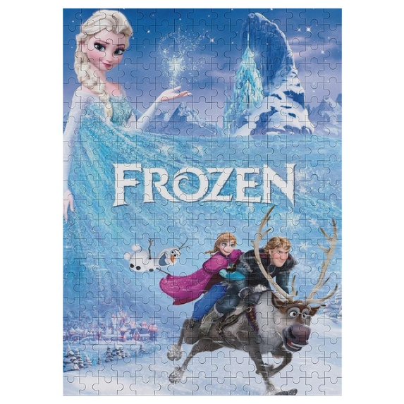 300 PCS Jigsaw Puzzle Frozen Cartoon Wooden Puzzle Challenging Game Fun ...