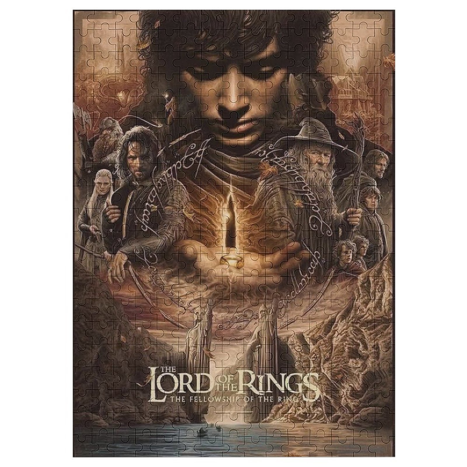 300 PCS Jigsaw Puzzle Lord-Rings Wooden Puzzle Challenging Game Fun ...