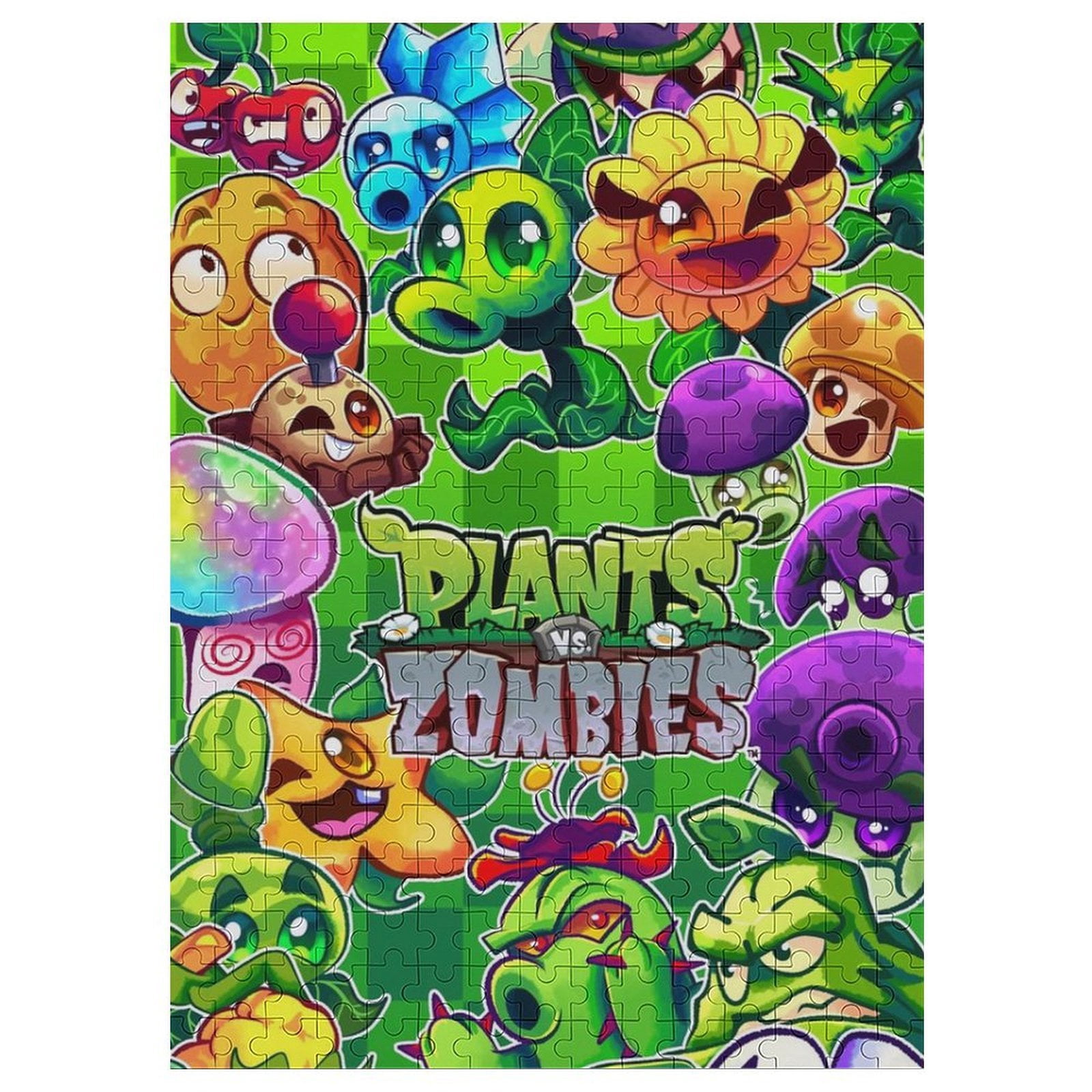 300 PCS Jigsaw Puzzle Plants Vs Zombies Wooden Puzzle Challenging Game ...