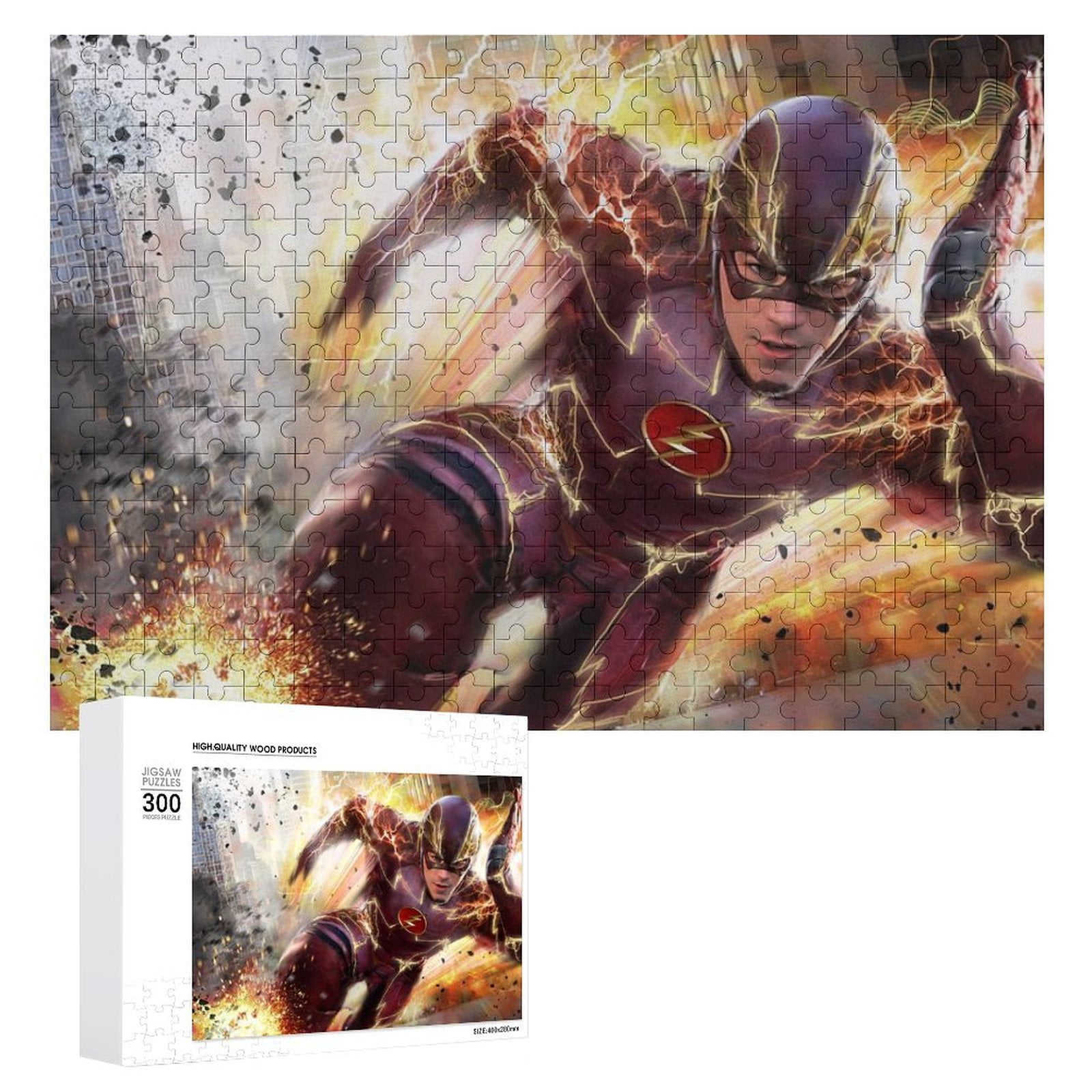 300 PCS Jigsaw Puzzle - The Flash Puzzle Enthusiasts - Walmart.com