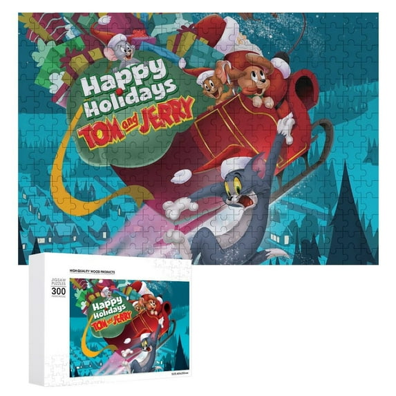 300 PCS Jigsaw Puzzle - Tom And Jerry Puzzle Enthusiasts - Walmart.com