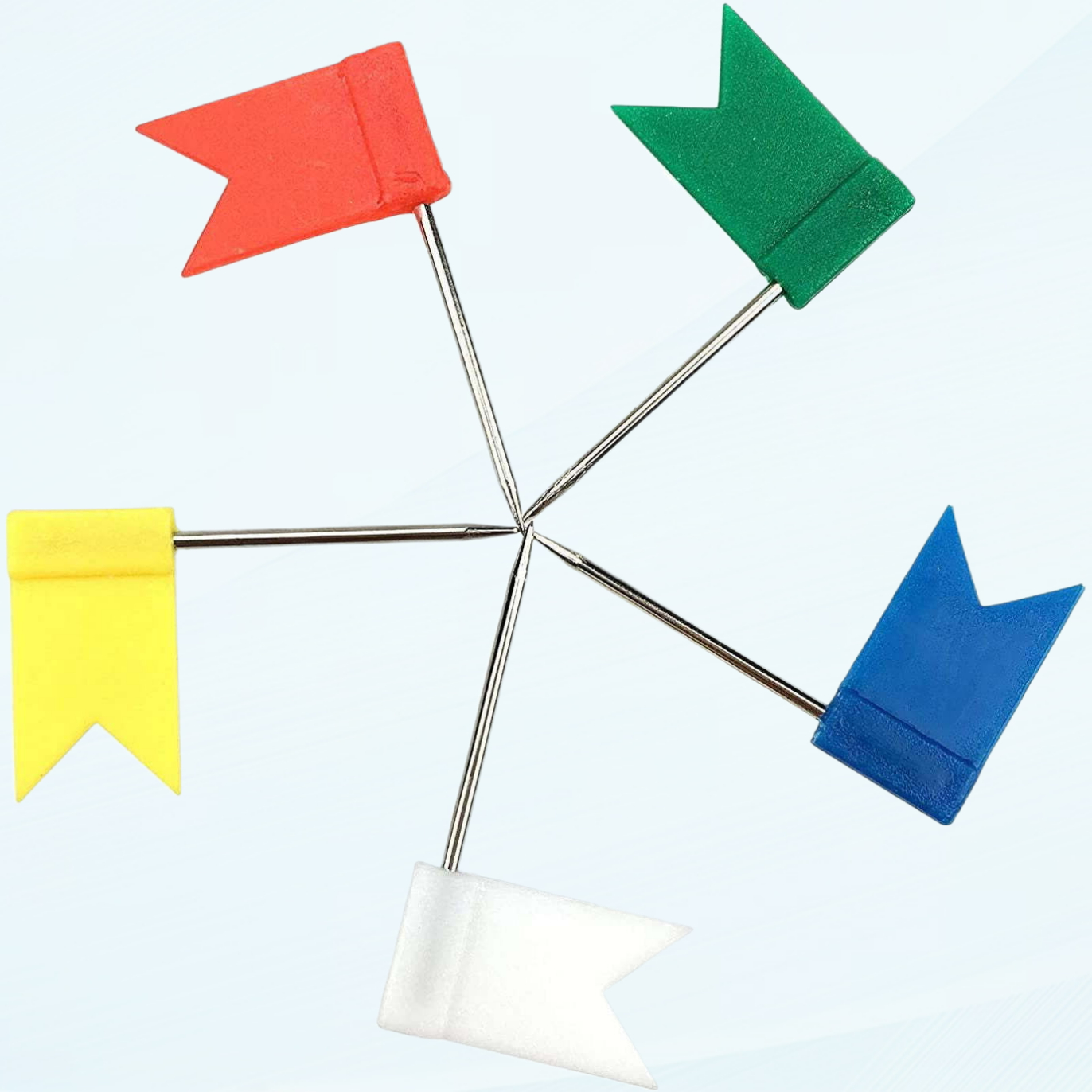 300 PCS Map Flag Push Pins Tacks by , Assorted 5 Colors-60 Count of ...