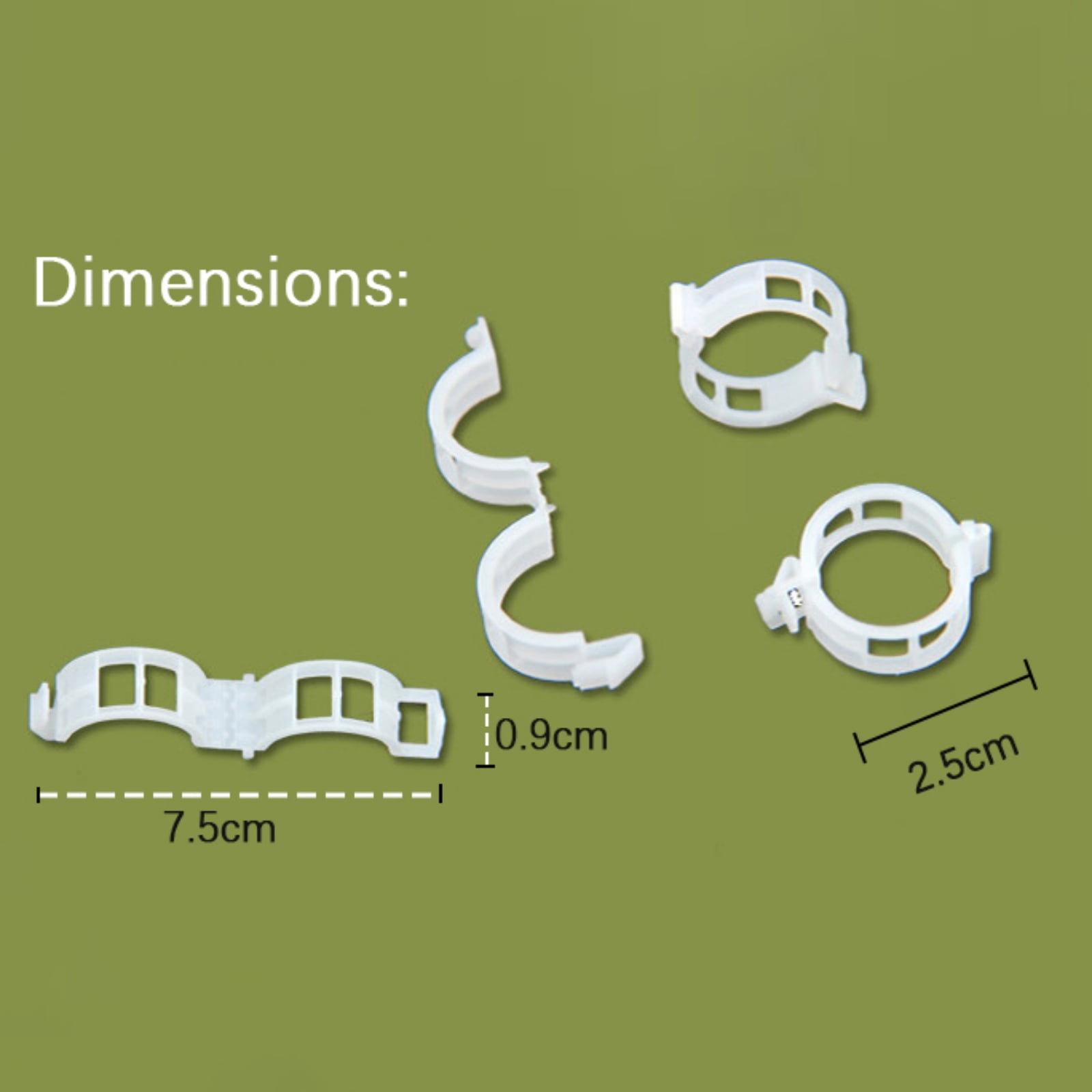 300 PCS Plant Support Clips, Tomato Clip, Crop Clip, Vine Fixing Clips ...
