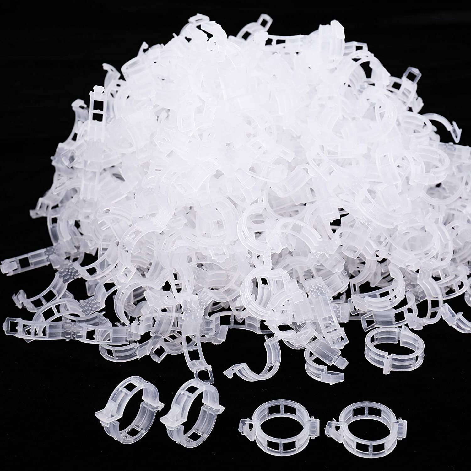 300 PCS Plant Support Garden Clips Tomato Trellis Clips Durable Crop ...