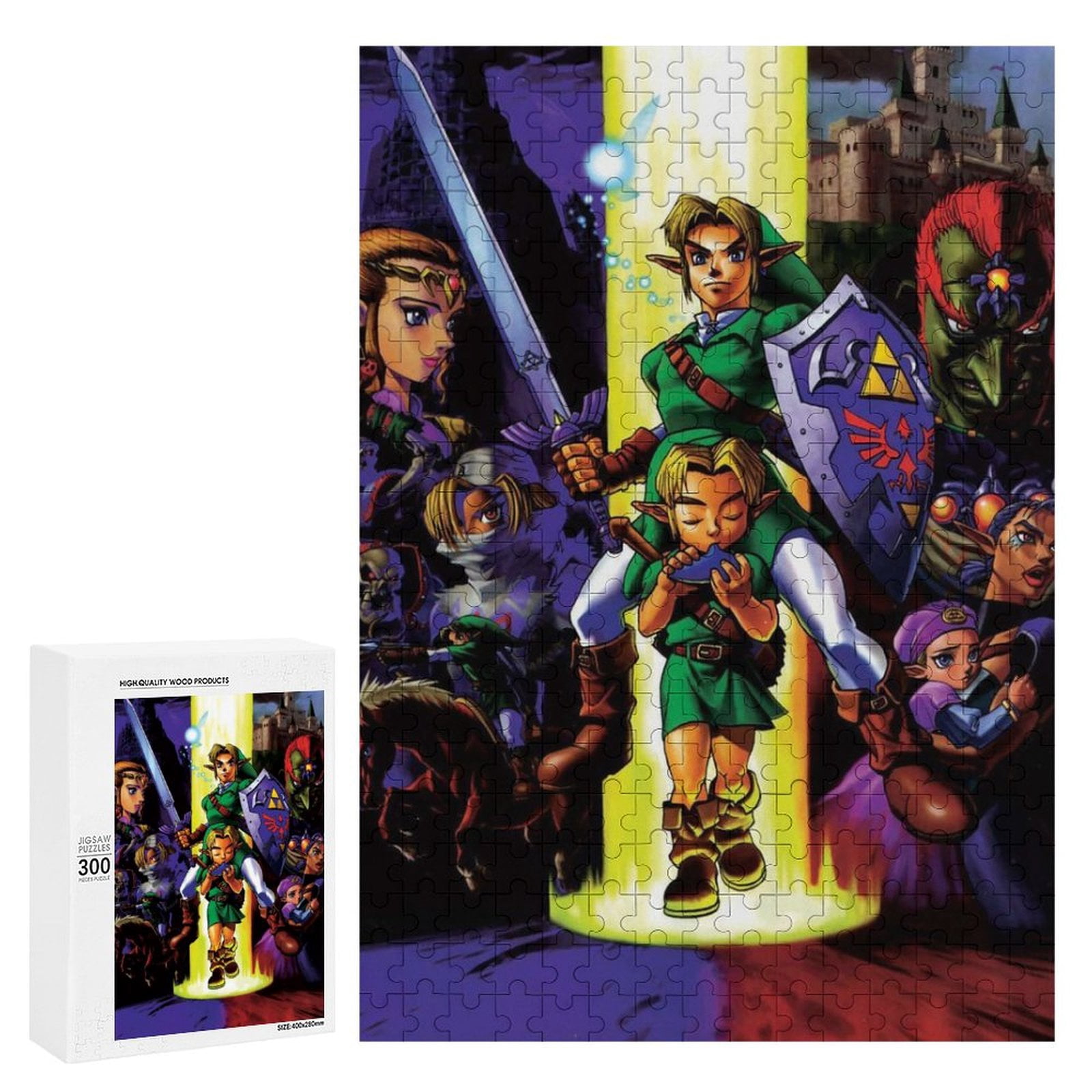 300 PCS Wooden Jigsaw Puzzles for Kids And Adults, 3D Visual The Legend ...