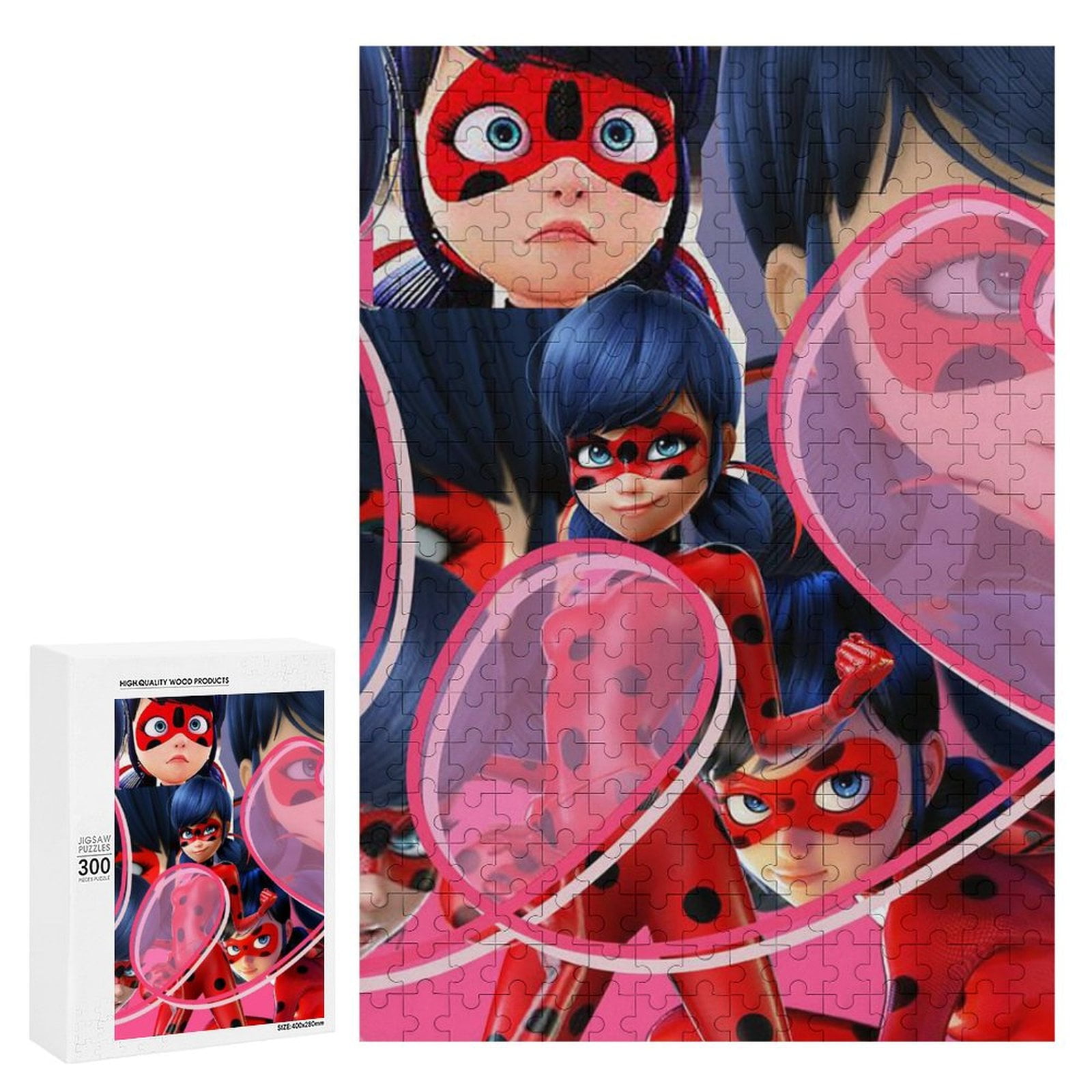 300 PCS Wooden Jigsaw Puzzles for Kids And Adults, 3D Visual Miraculous ...