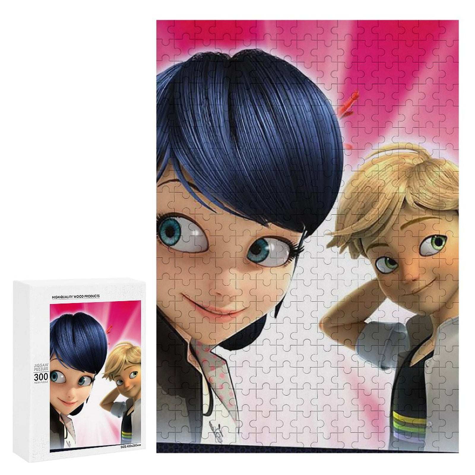 300 PCS Wooden Jigsaw Puzzles for Kids And Adults, 3D Visual Miraculous ...