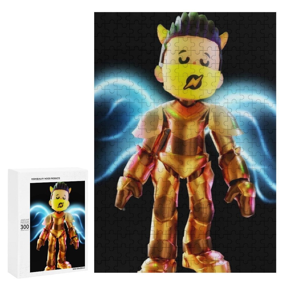 300 PCS Wooden Jigsaw Puzzles for Kids And Adults, 3D Visual Roblox ...