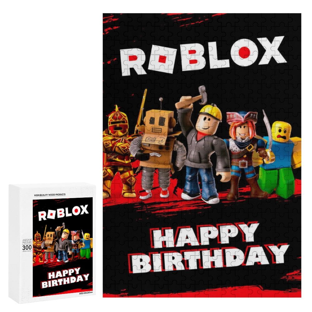 300 PCS Wooden Jigsaw Puzzles for Kids And Adults, 3D Visual Roblox ...