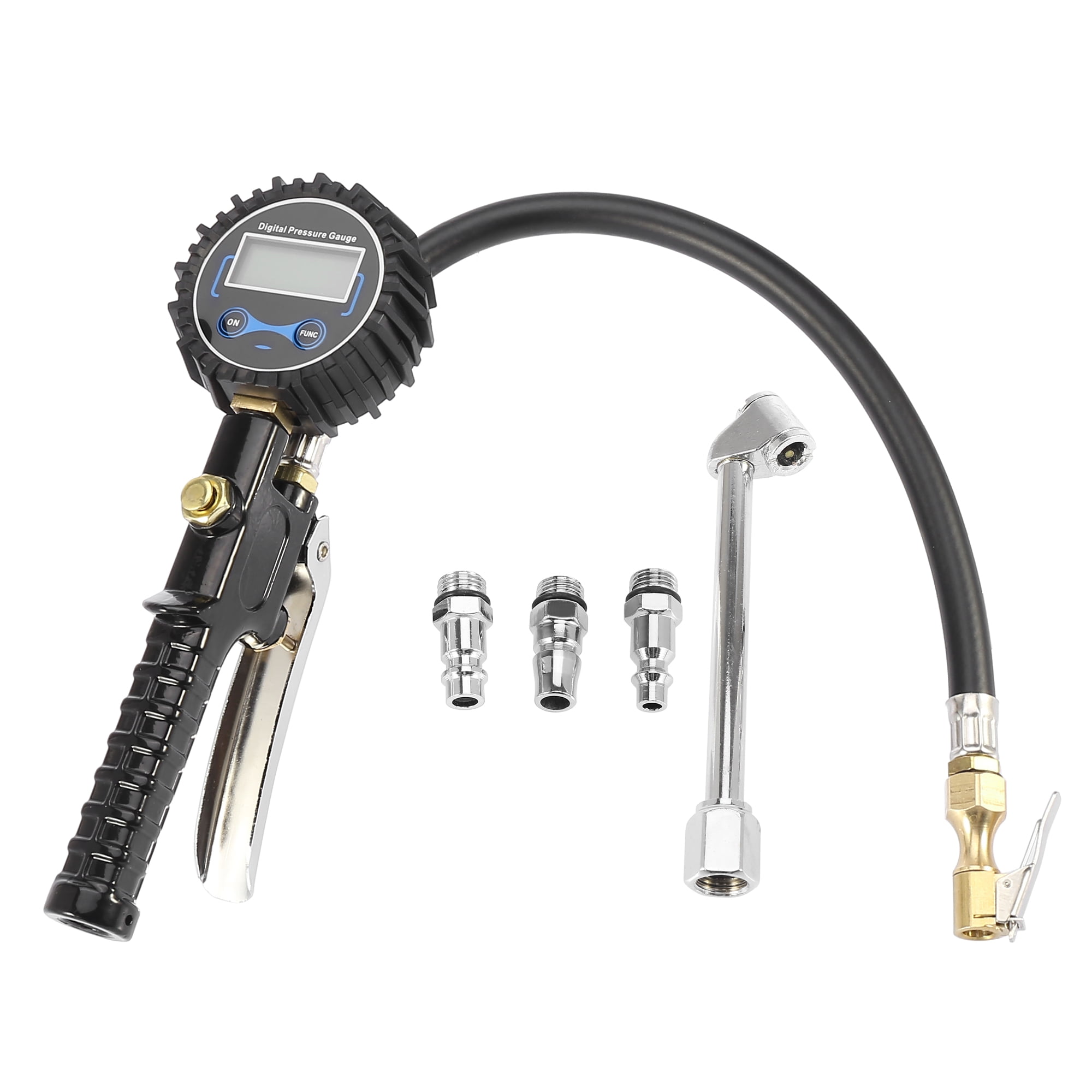 300 PSI Portable Digital Pressure Gauge Quick Clip Inflated Deflation ...