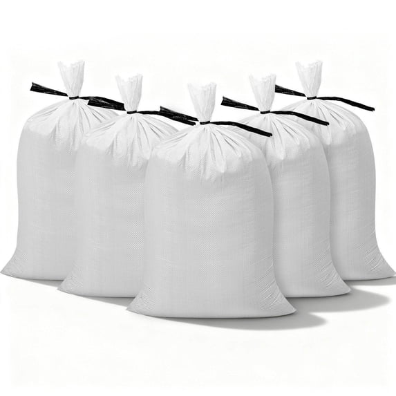 300 Pack 16 x 26 Inch Heavy Duty Sandbags with Ties 50lb Capacity Woven ...