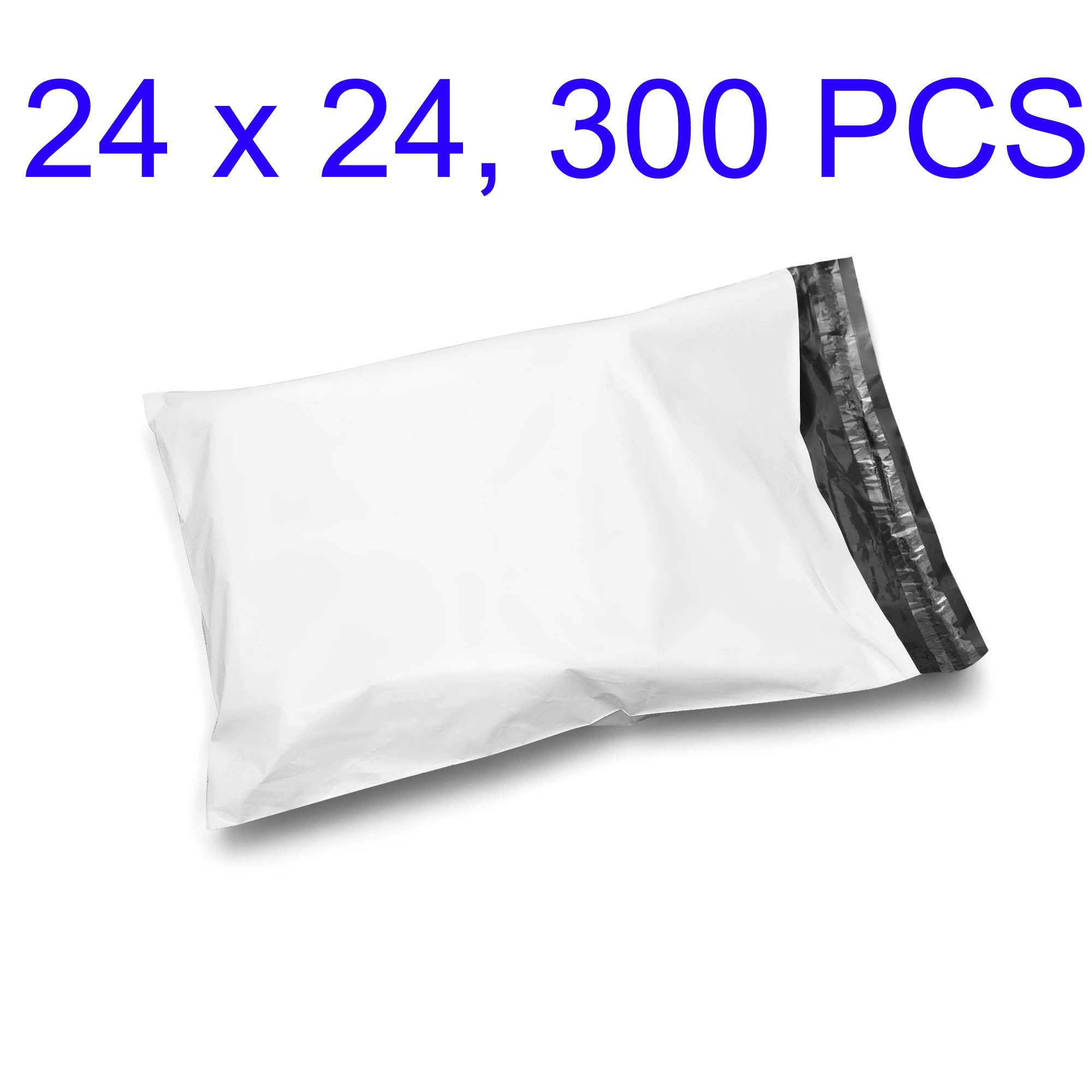 300 Pack 24 x 24 Poly Bags Office Store Plastic Envelopes Mailers ...