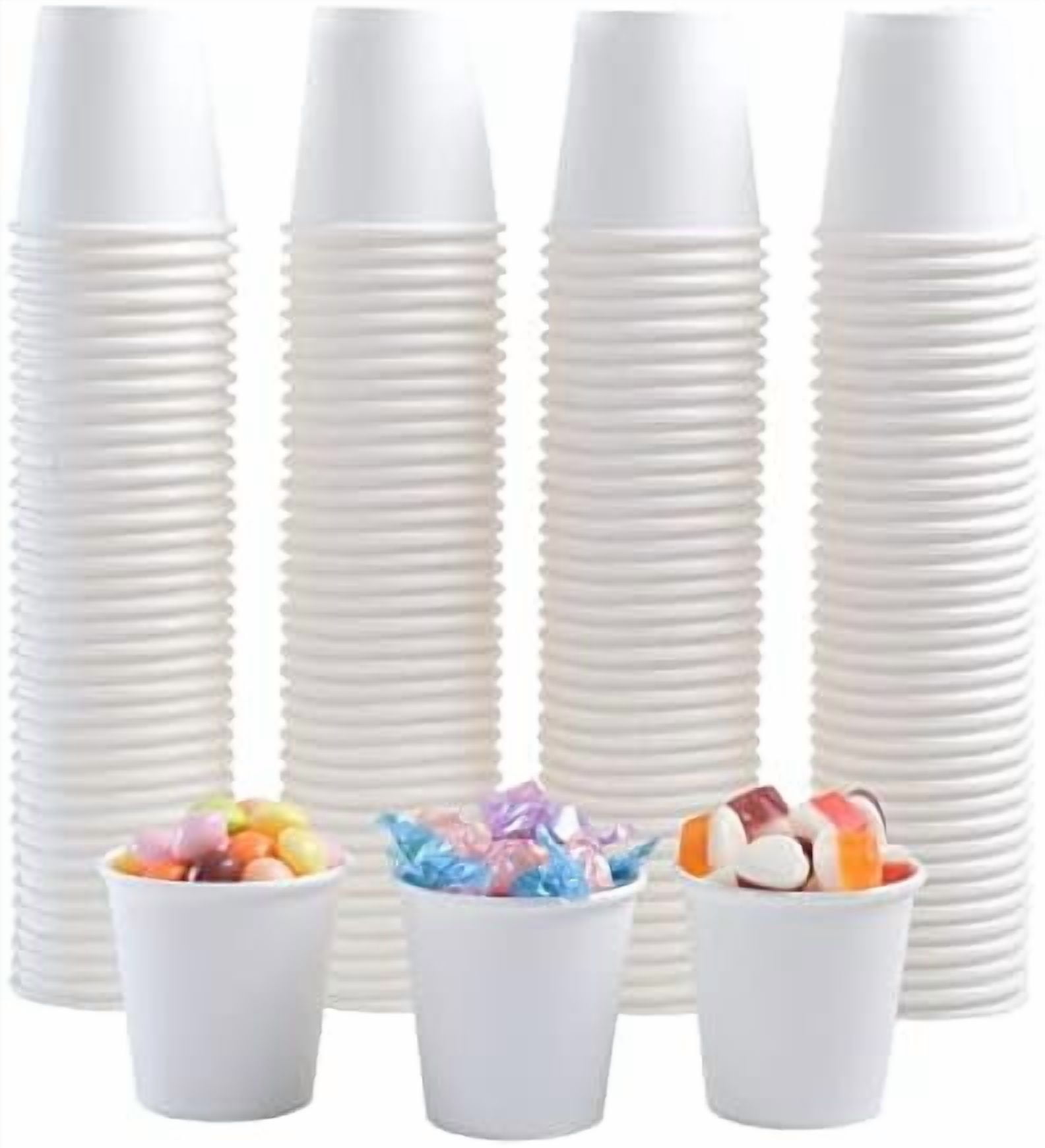 300 Pack 3 oz Paper Cups for Bathroom, Disposable Small Mouthwash Cup ...