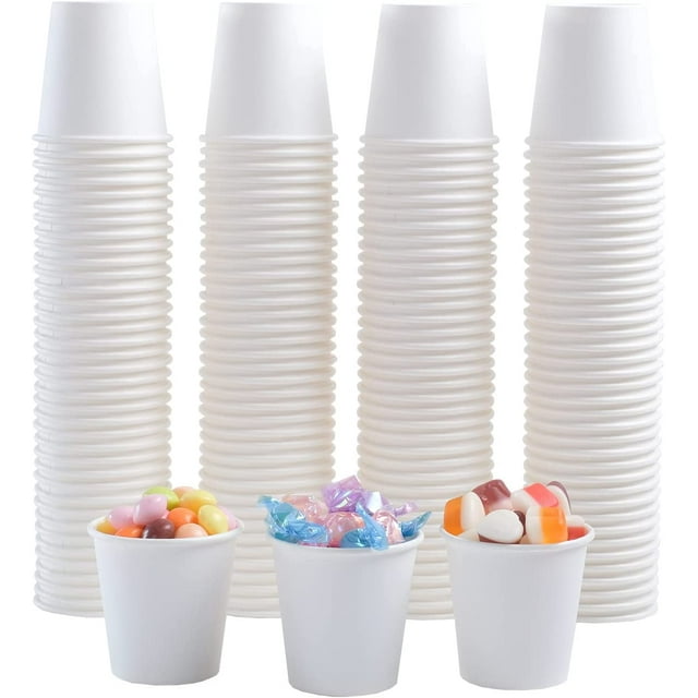 300 Pack 3 oz Paper Cups for Bathroom, Disposable Small Mouthwash Cup ...