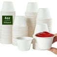 300 Pack 4 OZ Disposable Souffle Cups, 100% Compostable Portion Cups ...