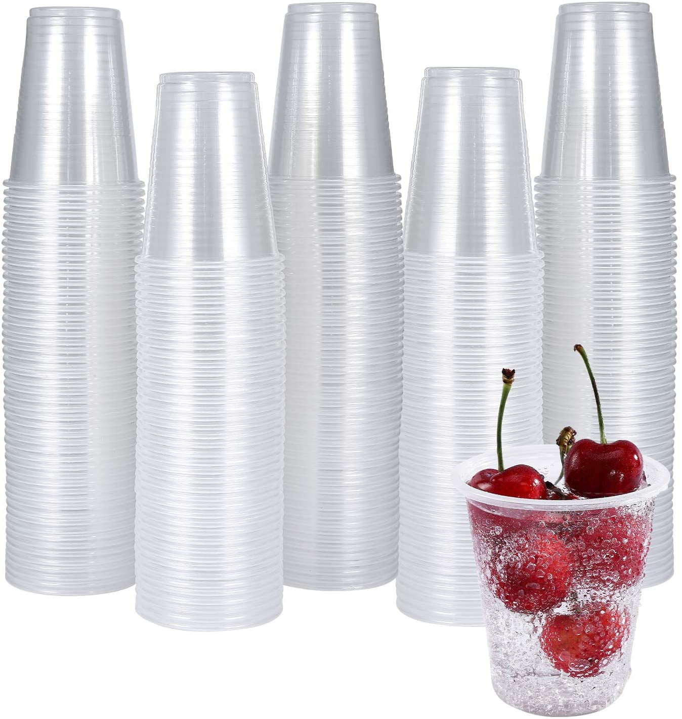 300 Pack 5 oz Clear Plastic Disposable Cups, Small Drinking Cups for ...