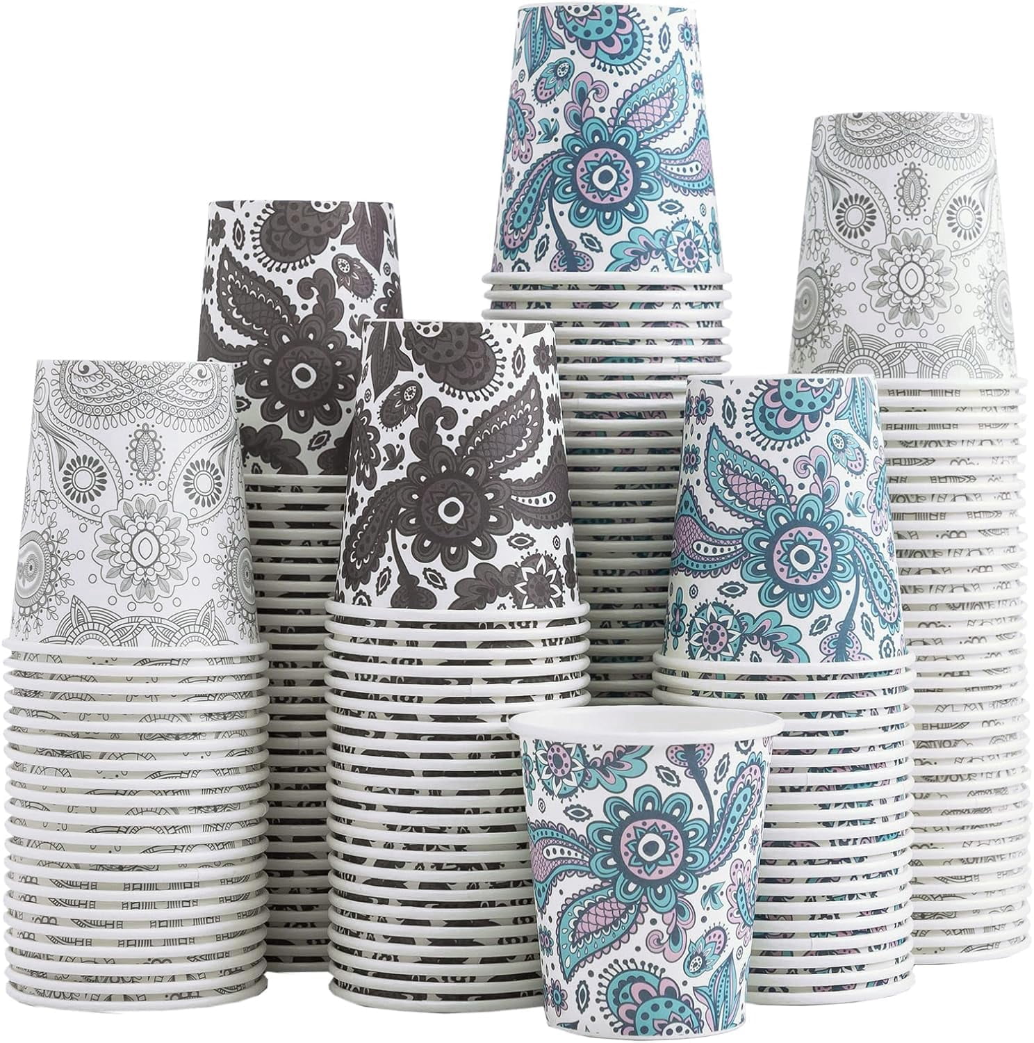300 Pack 5 oz Mini Paper Cups Disposable Small Cups for Bathroom ...