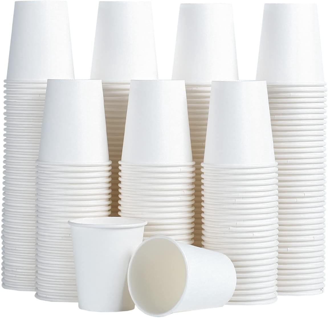 300 Pack 5 oz Paper Cups, White Paper Disposable Cups, Small Bathroom ...