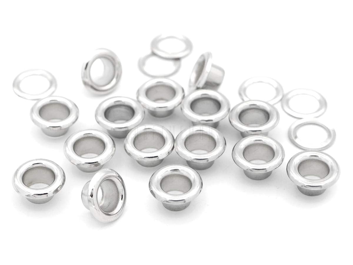 300 Pack Aluminium Grommets Eyelets with Washers for Shoes, Bead Cores ...