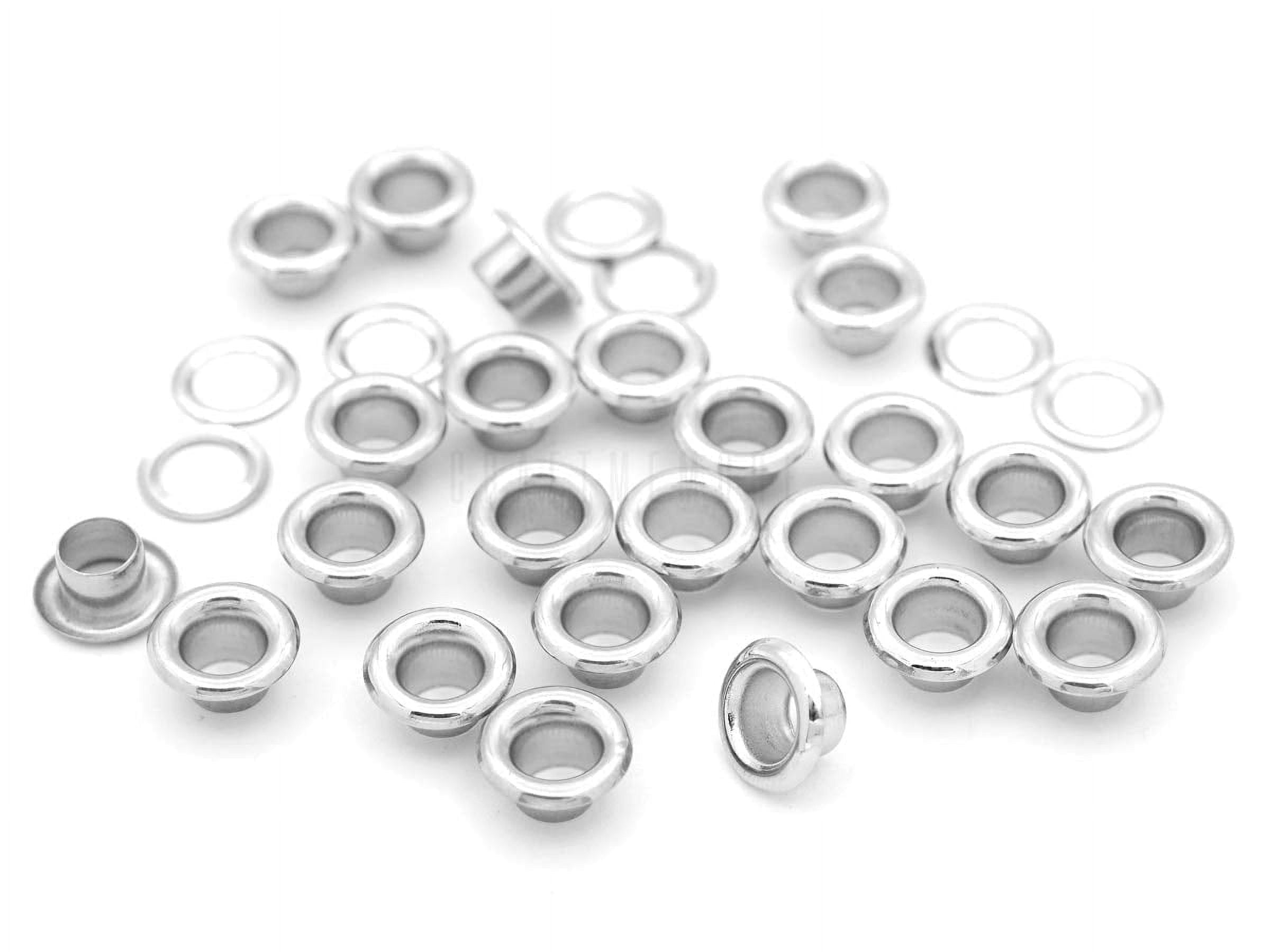 300 Pack Aluminium Grommets Eyelets with Washers for Shoes, Bead Cores ...