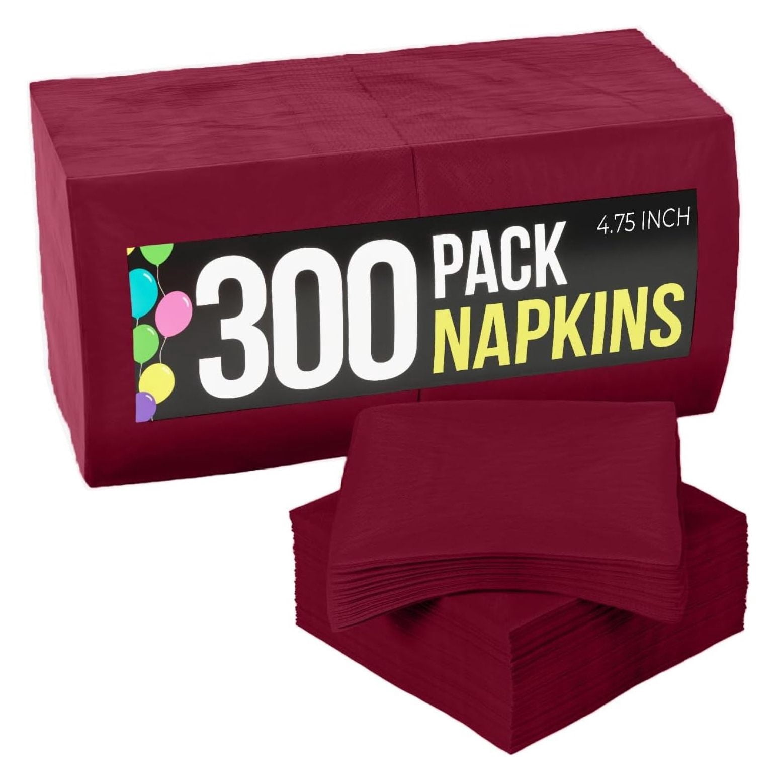 HMTtie 300 Pack Burgundy Disposable Paper Napkins - Walmart.com