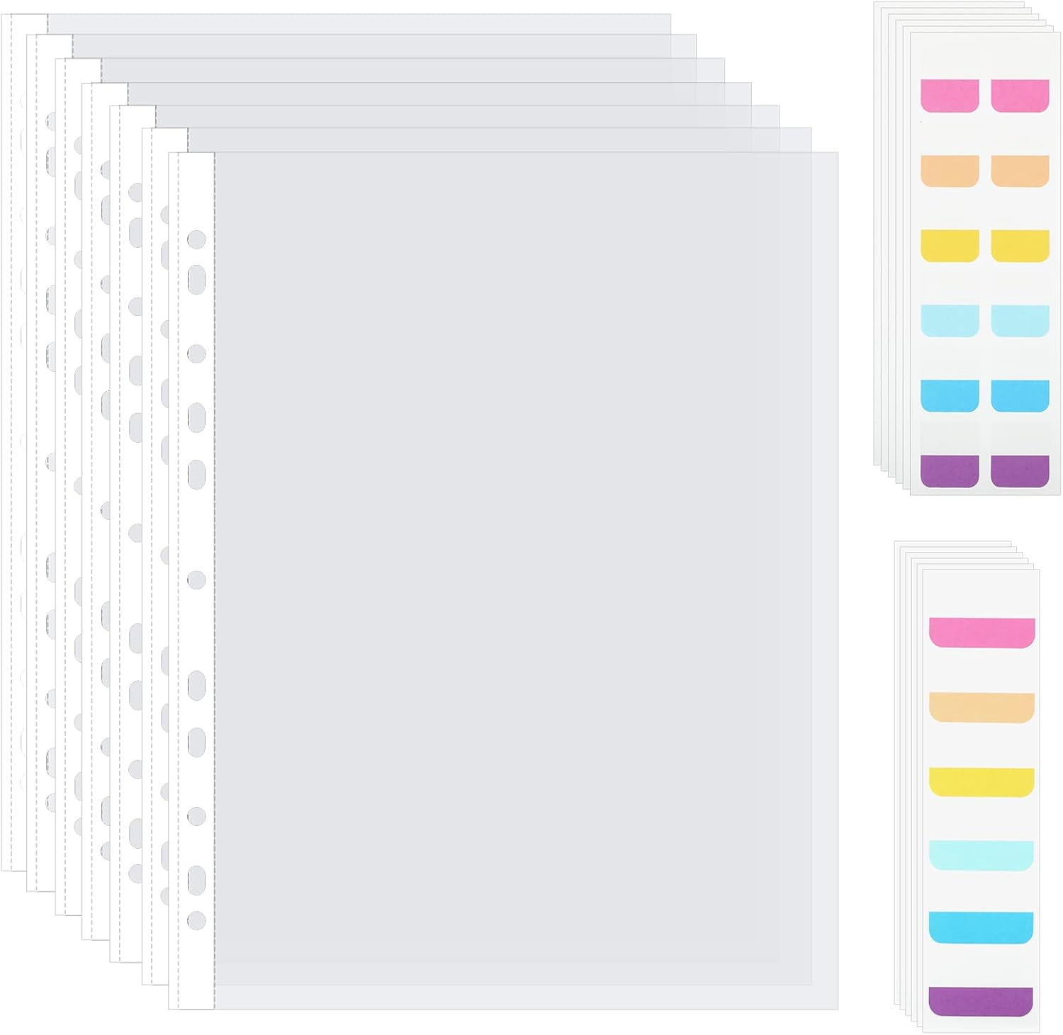 300 Pack Clear Sheet Protectors 8.5 x 11 Inches for 3 Ring Binder with ...