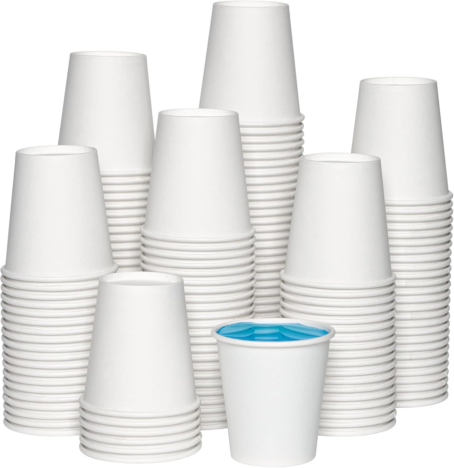 300 Pack Disposable Paper Coffee Cups 12 oz, Hot Beverage Cups Paper ...