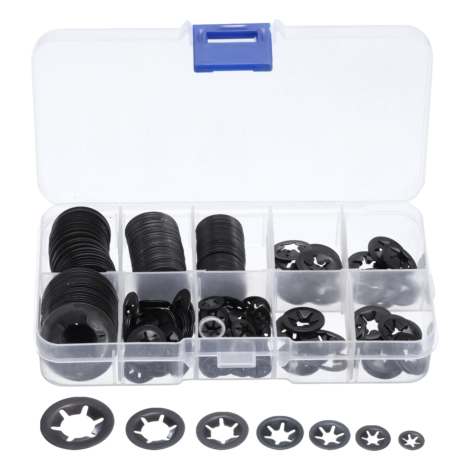 300 Pack Internal Tooth Star Lock Washers M3 M4 M5 M6 M8 M10 M12 Quick ...