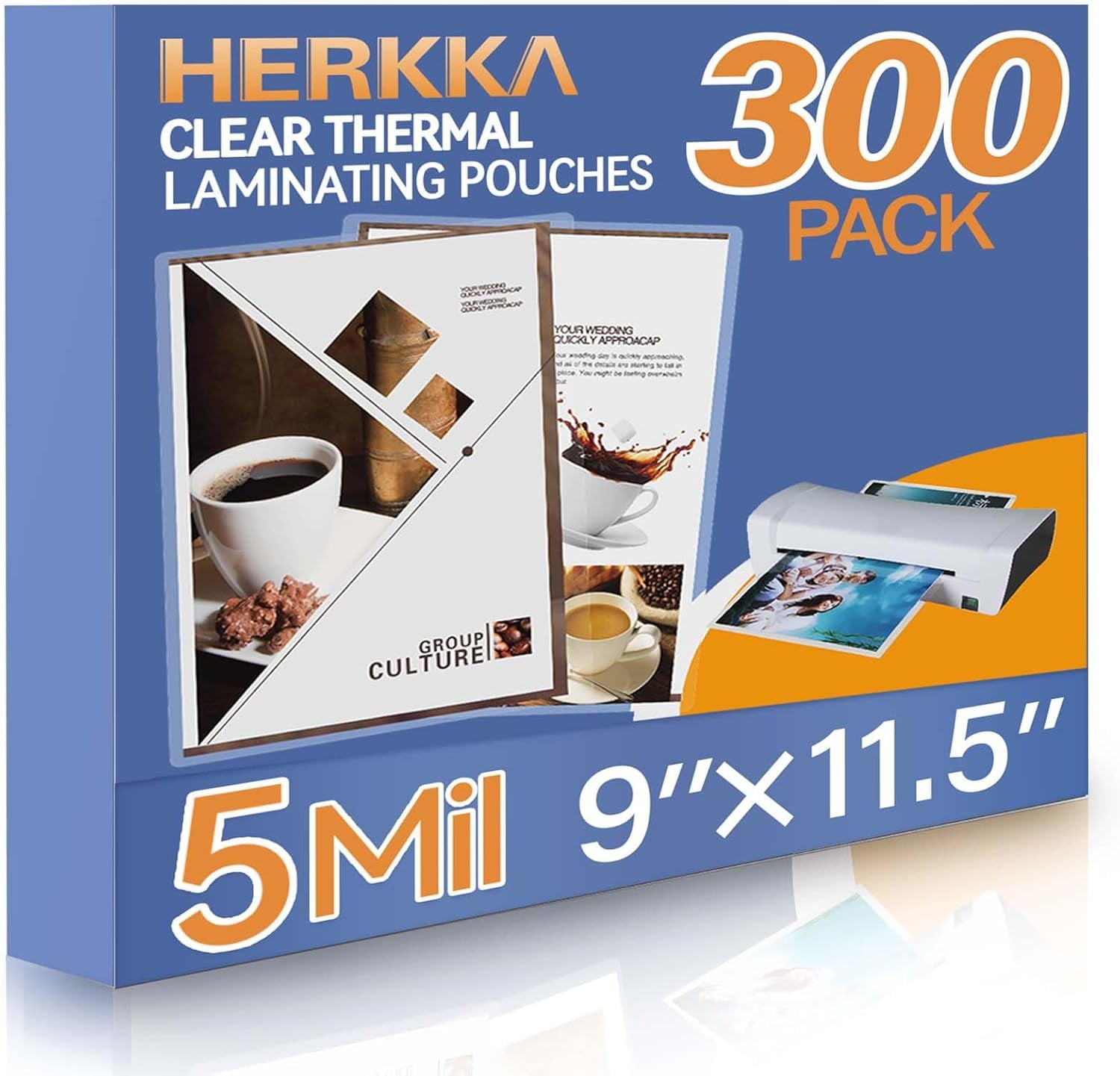 300 Pack Laminating Sheets, Holds 8.5 x 11 Inch Sheets, 5 Mil Clear ...