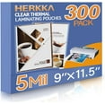 300 Pack Laminating Sheets, Holds 8.5 x 11 Inch Sheets, 5 Mil Clear ...