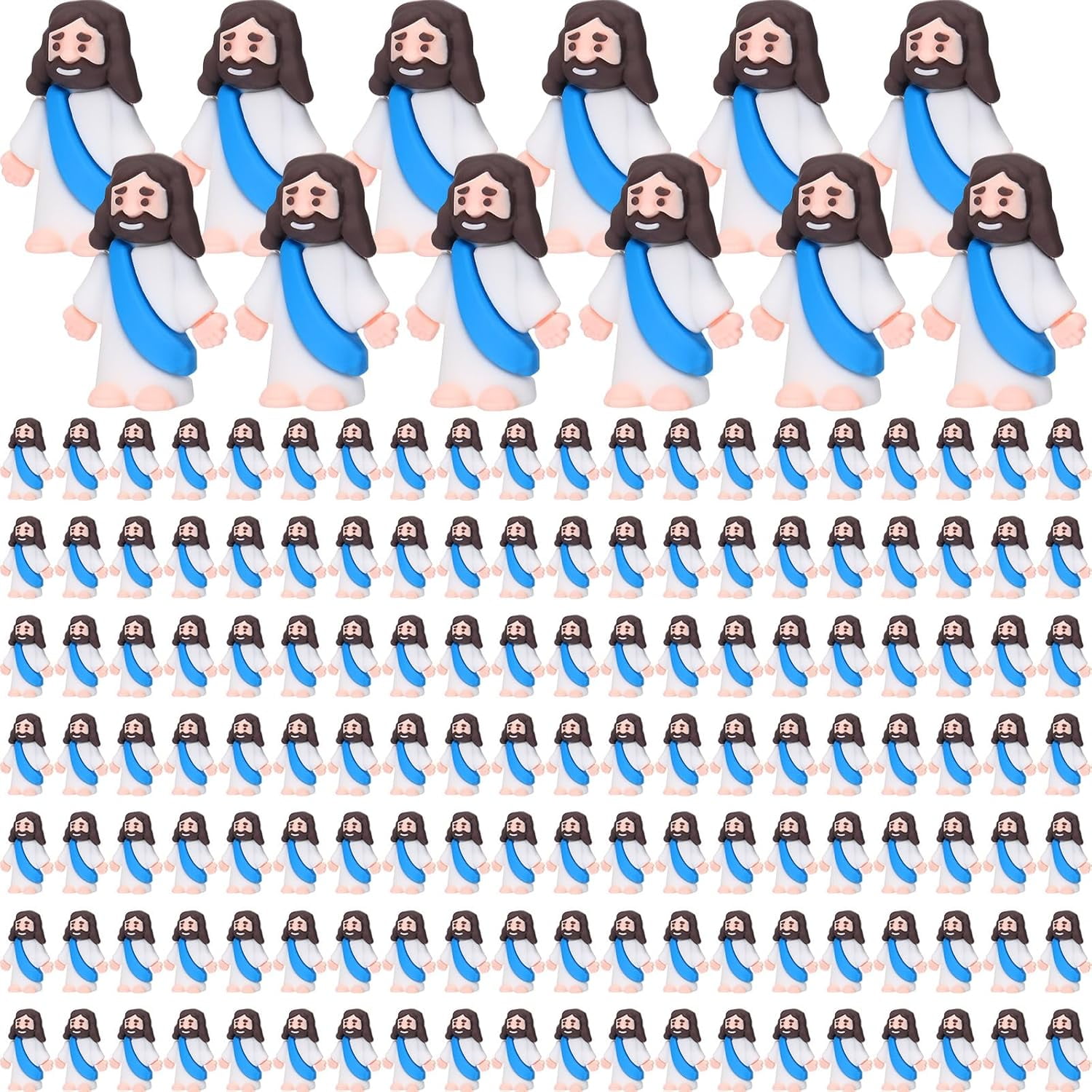 300 Pack Mini Jesus Figurines Bulk Tiny Jesus Figures Christ Savior ...