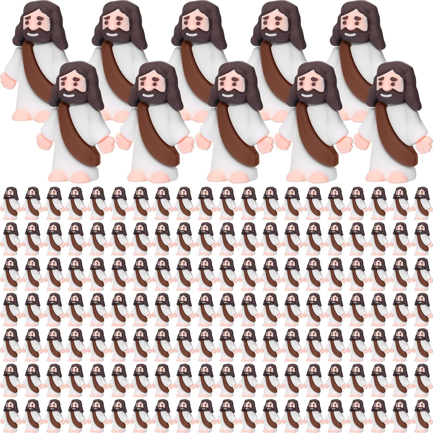 300 Pack Mini Jesus Figurines Bulk Tiny Jesus Figures Christ Savior ...