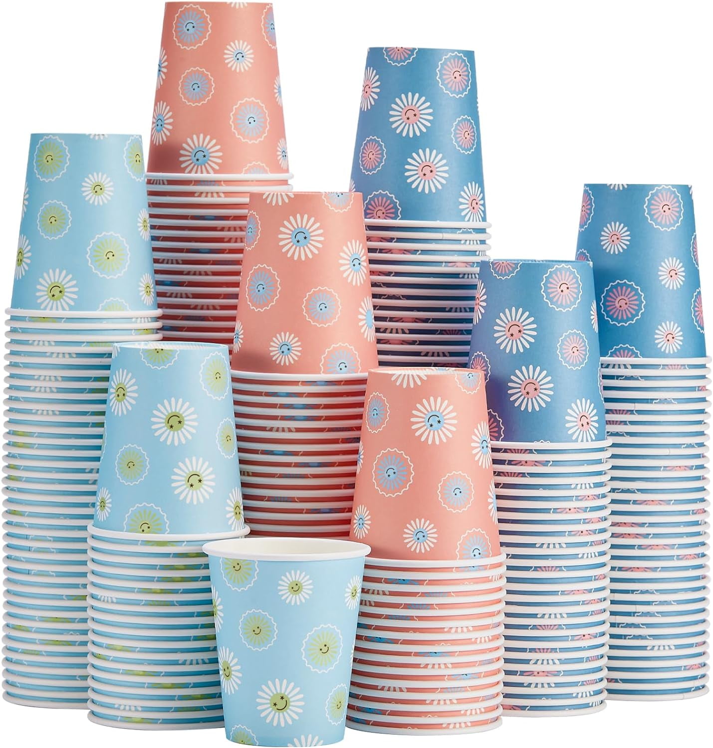 300 Pack Paper Cups 8 oz, Disposable Coffee Cups, Hot/Cold Beverage ...