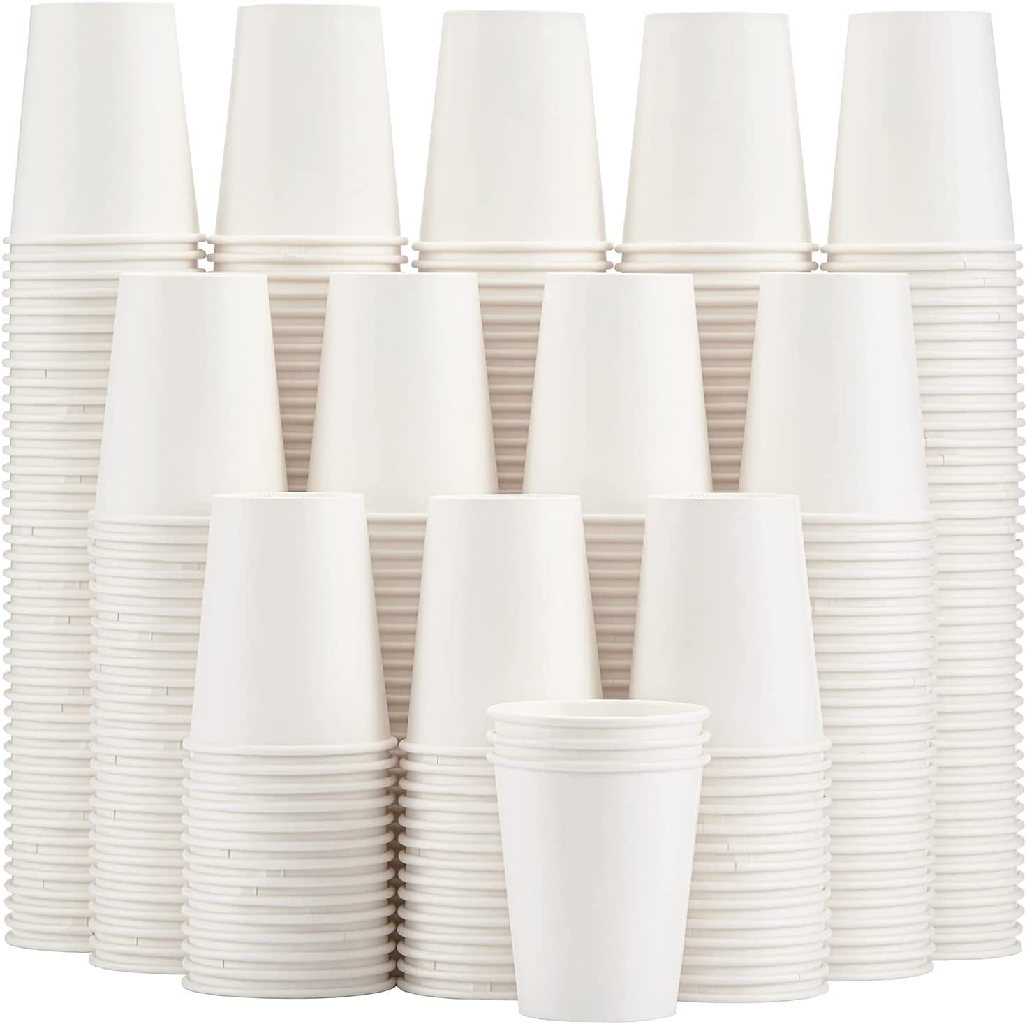 300 Pack Paper Cups 8 oz, Disposable Coffee Cups, Paper Coffee Cups 8 ...