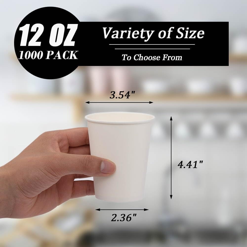 300 Pack Paper Cups 8 oz, Disposable Coffee Cups, Paper Coffee Cups 8 ...