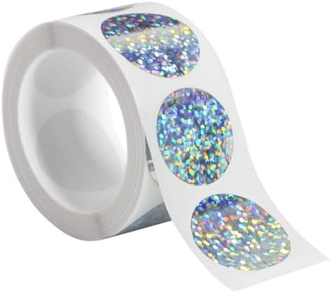 300 Pack Scratch Off Stickers, 1" Round Circle Scratch Off Labels, Self ...