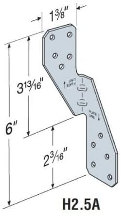 300 Pack Simpson Strong Tie H2.5A Hurricane Tie New Style - Walmart.com