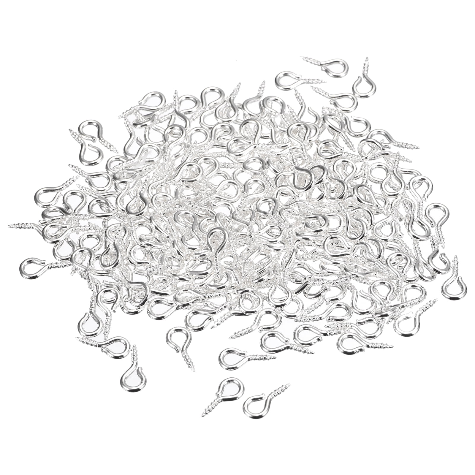 300 Pack Small Screw Eye Hooks Mini Eyelets Screws, 4.5x10x1.2mm ...