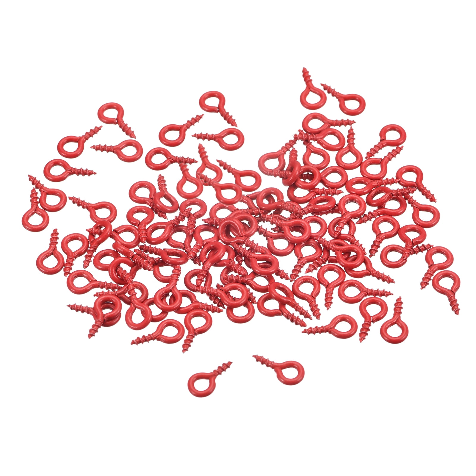Uxcell Small Screw Eye Pins Hooks Mini Eyelets Screws Threaded Self ...