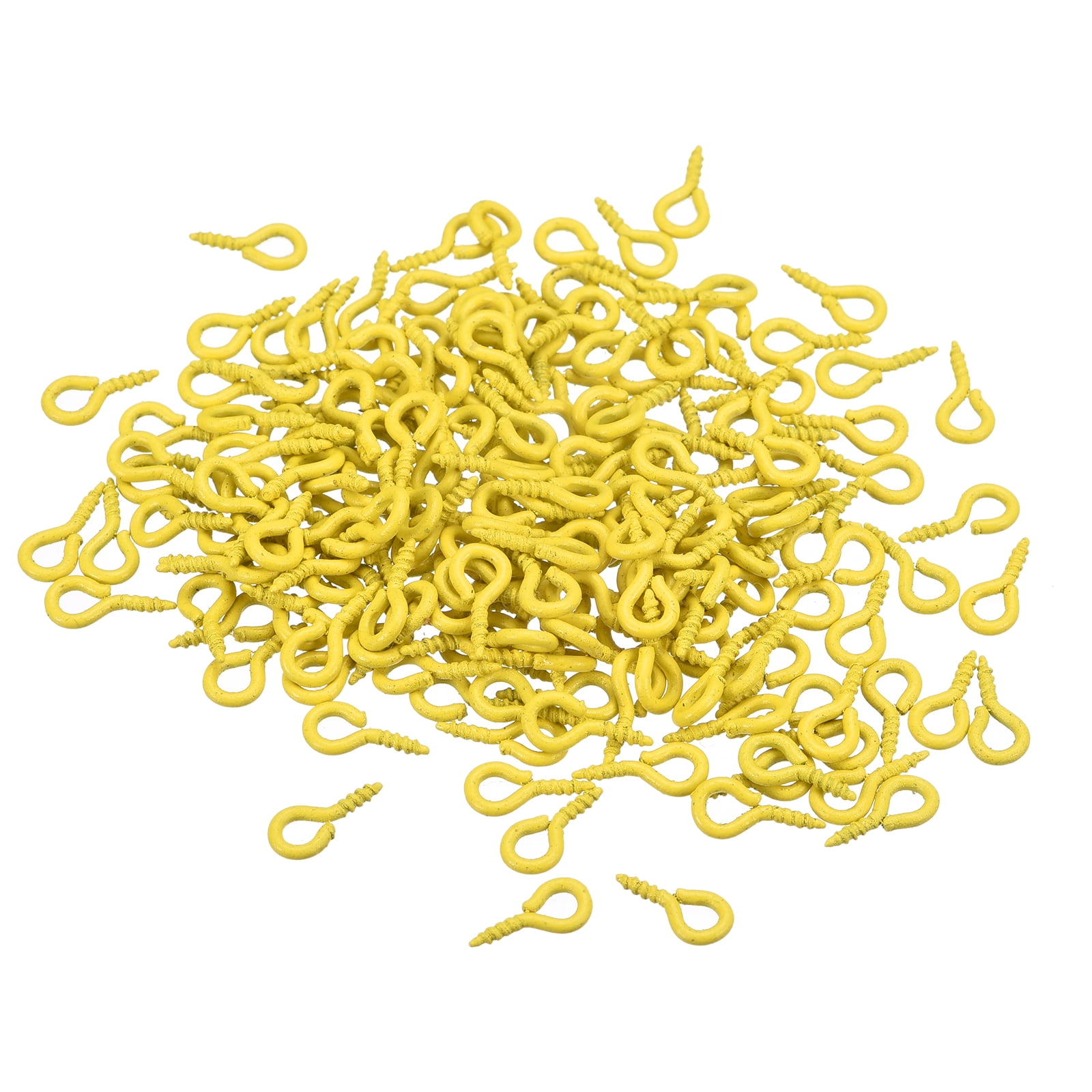300 Pack Small Screw Eye Hooks Mini Eyelets Screws, 5x10x1.2mm, Bright ...
