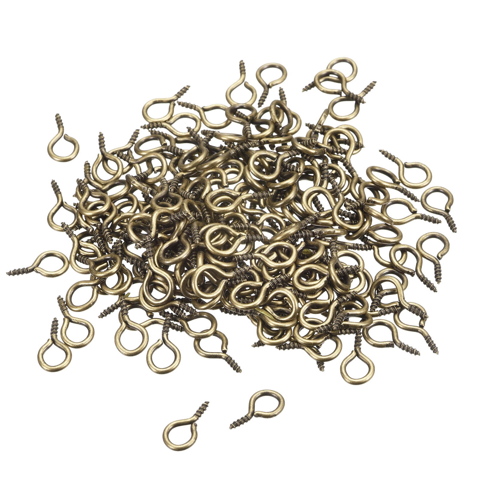 300 Pack Small Screw Eye Hooks Mini Eyelets Screws, 6.5x13x1.2mm ...