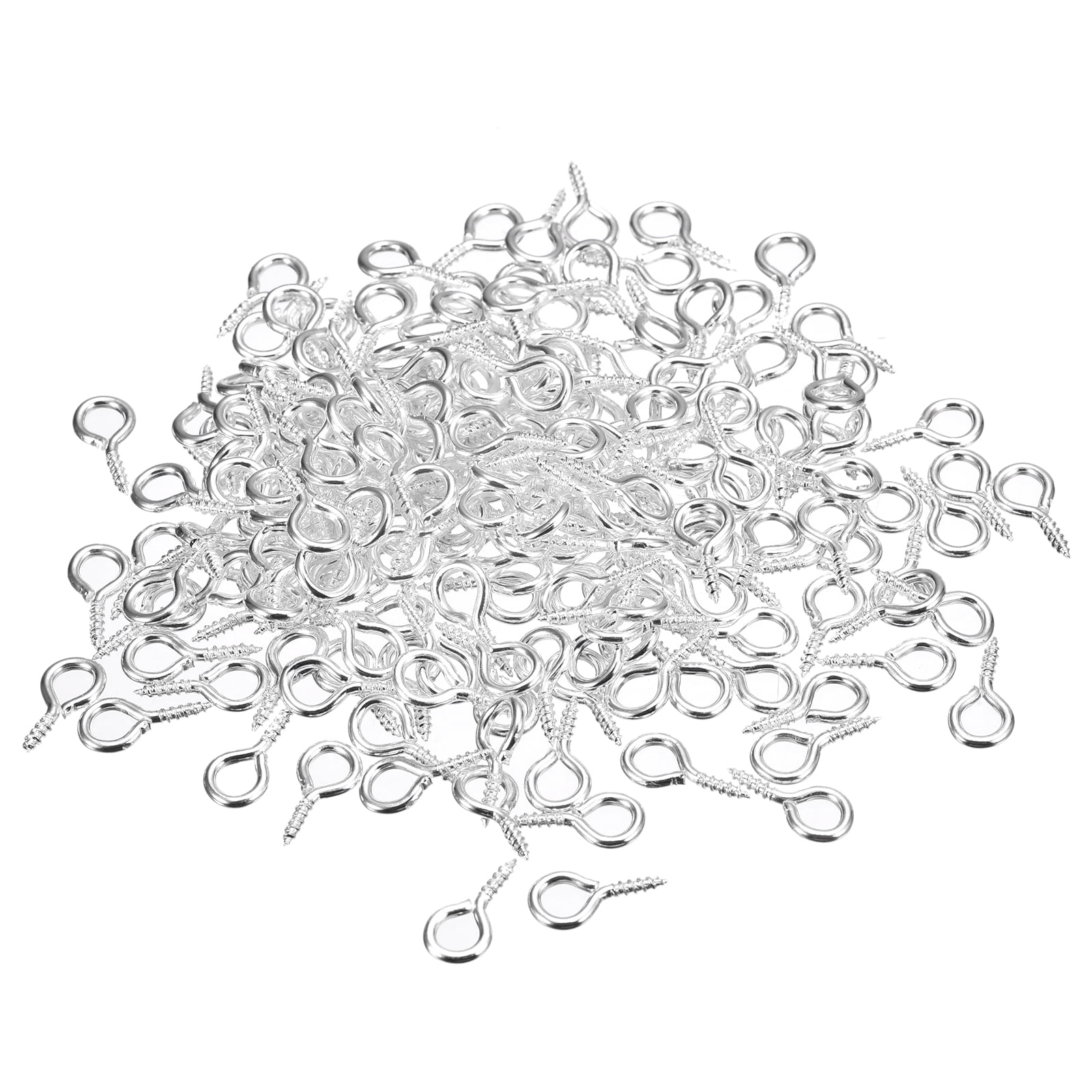 300 Pack Small Screw Eye Hooks Mini Eyelets Screws, 6.8x13x1.4mm ...