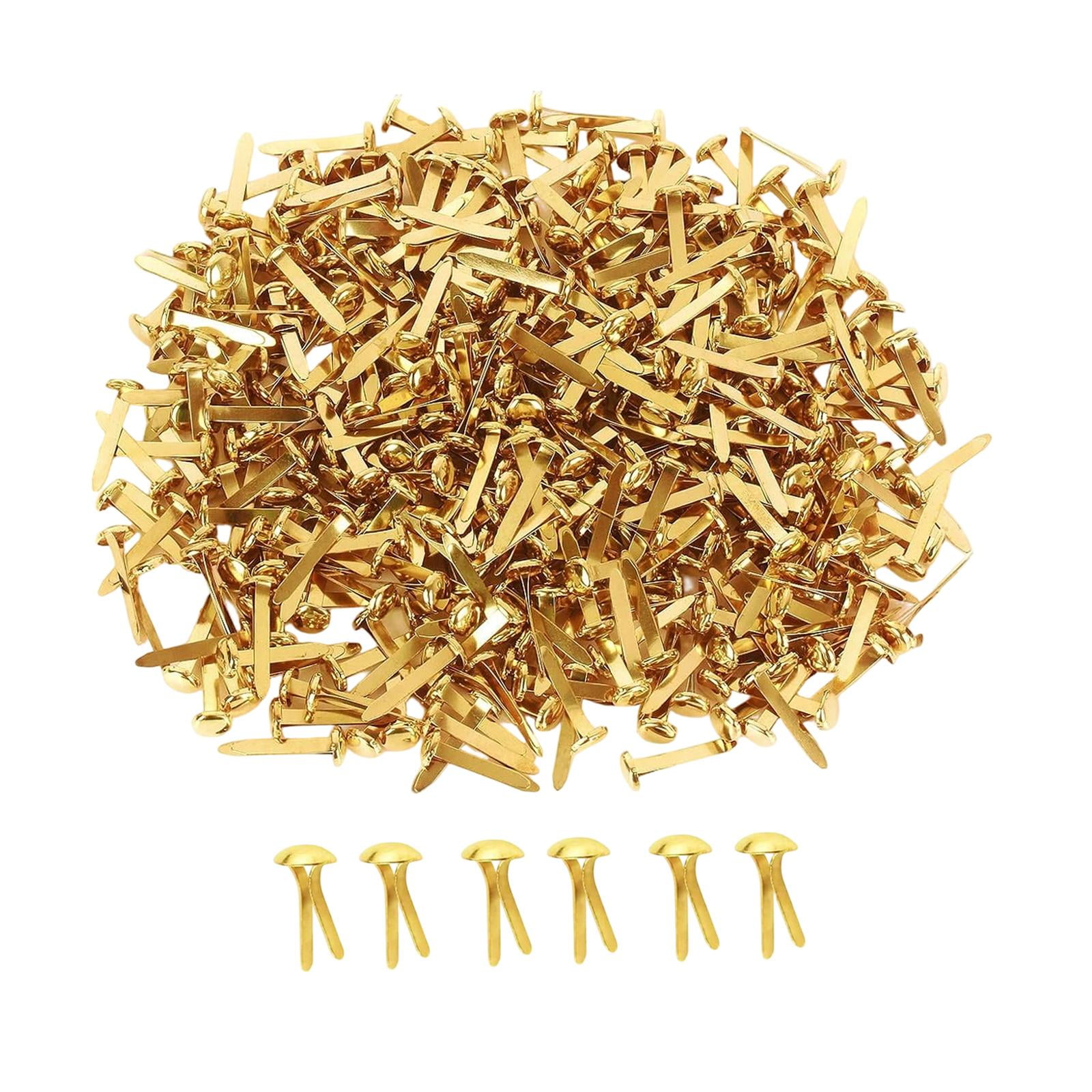 300 Pack Split Pins Paper Fasteners Round Brads Durable Metal for ...