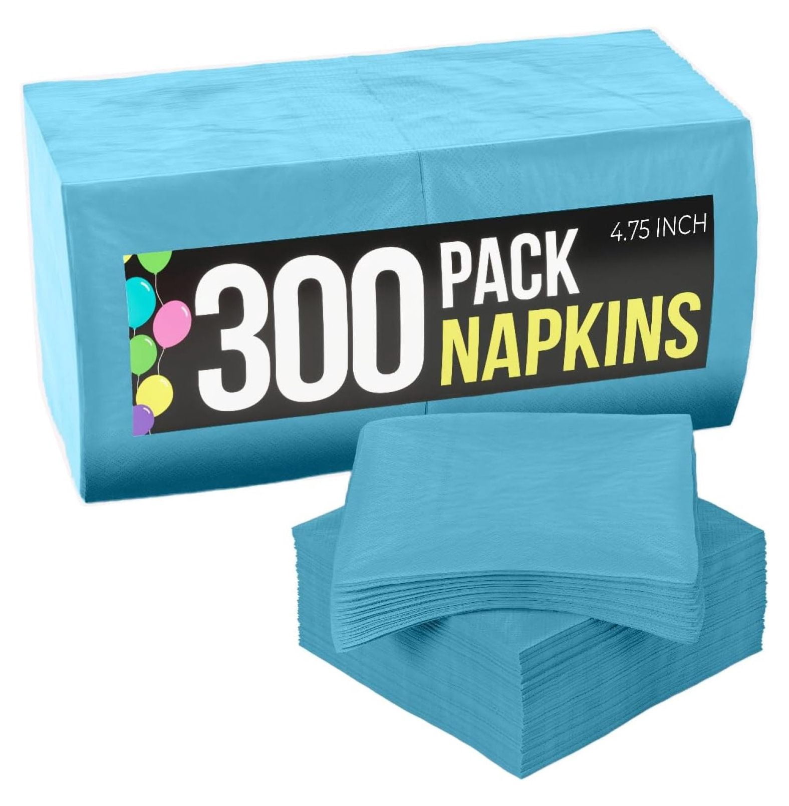 300 Pack Turquoise Paper Napkins Disposable, 2 Ply Party Napkins ...