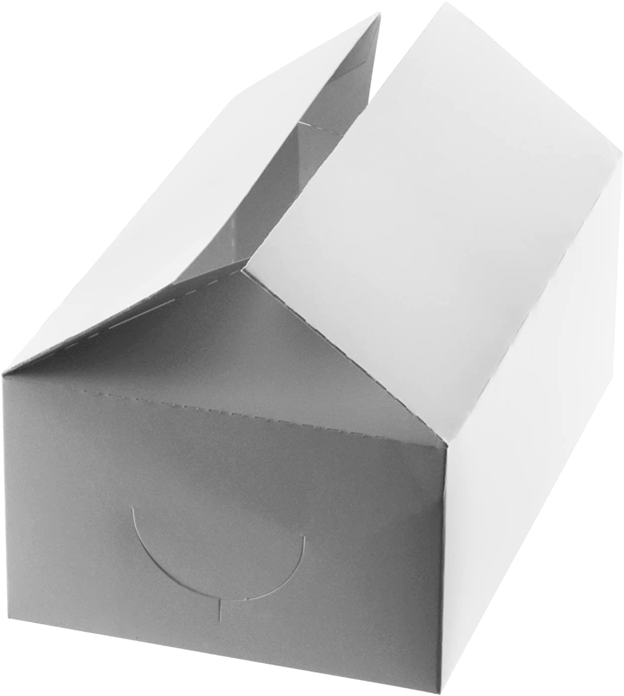 [300 Pack] White Treat Flat Gift Boxes - 7 x 4 x 3 inches - Paper Snack ...