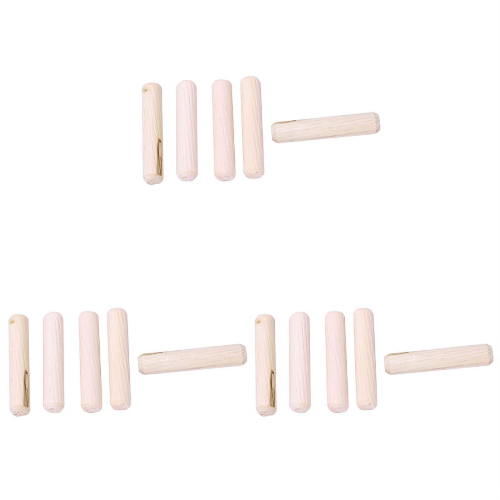 300 Pack Wooden Dowel Pins Wood Kiln Dried Fluted and Beveled - Walmart.com