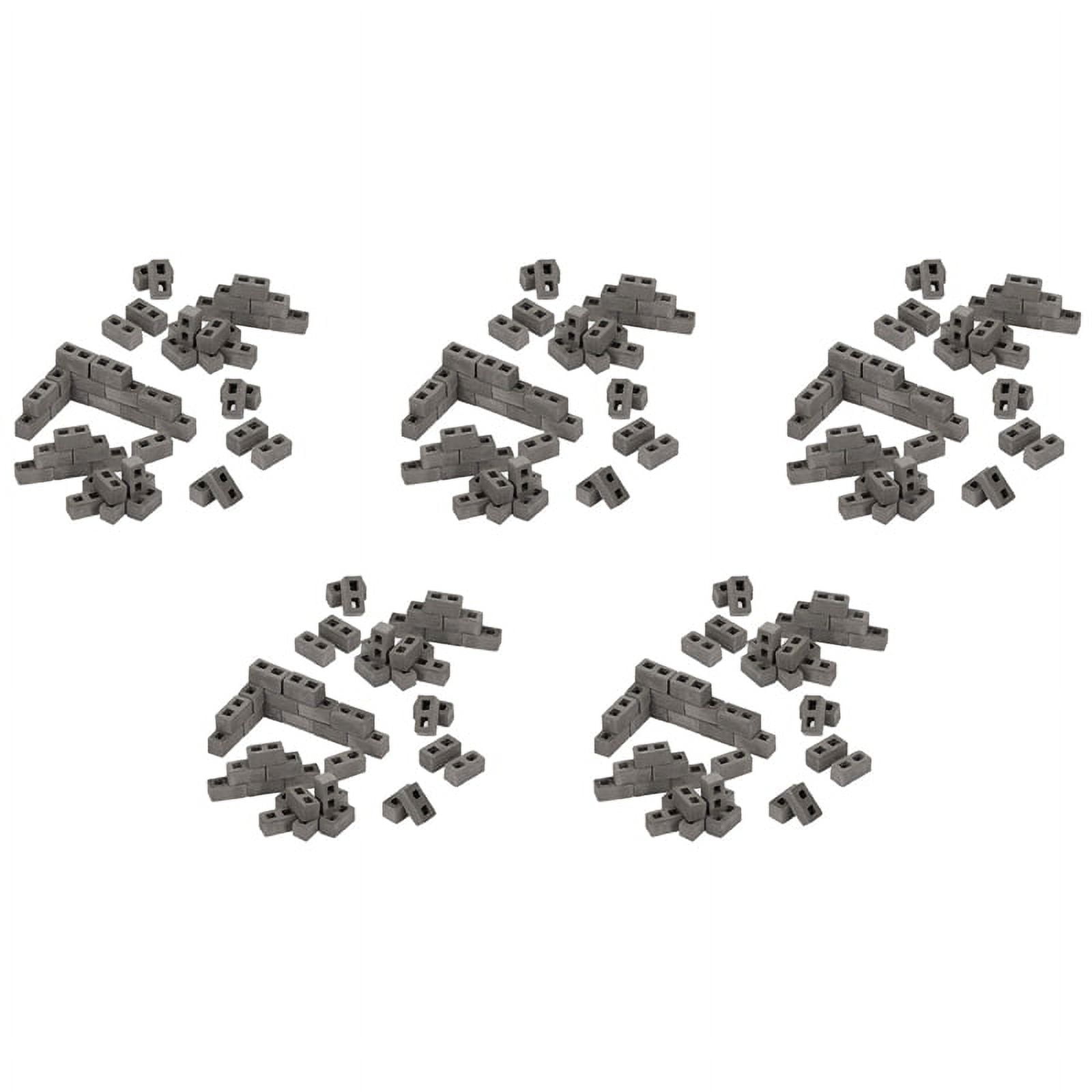 300 Packs Cinder Blocks 1/12 Scale Mini Bricks Concrete Miniature ...
